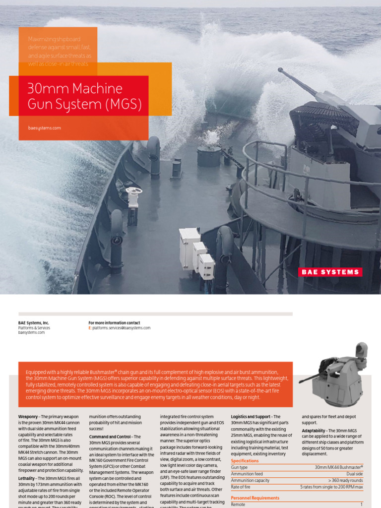 Baes Ds DIGITAL 30mm+Gun+System | PDF | Ballistics | Projectile Weapons