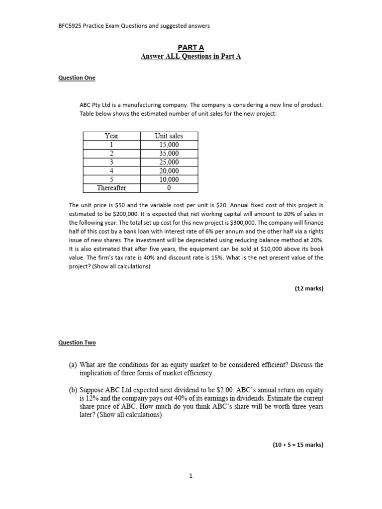 BFC5925 S2 2024 Final Exam Practice Questions and Solutions - Set - 2 ...