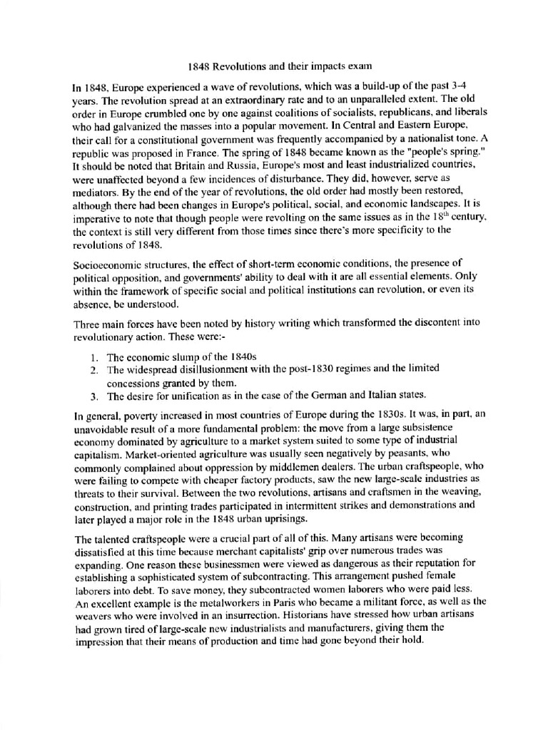 1848 Revolution | PDF | Liberalism | Conservatism