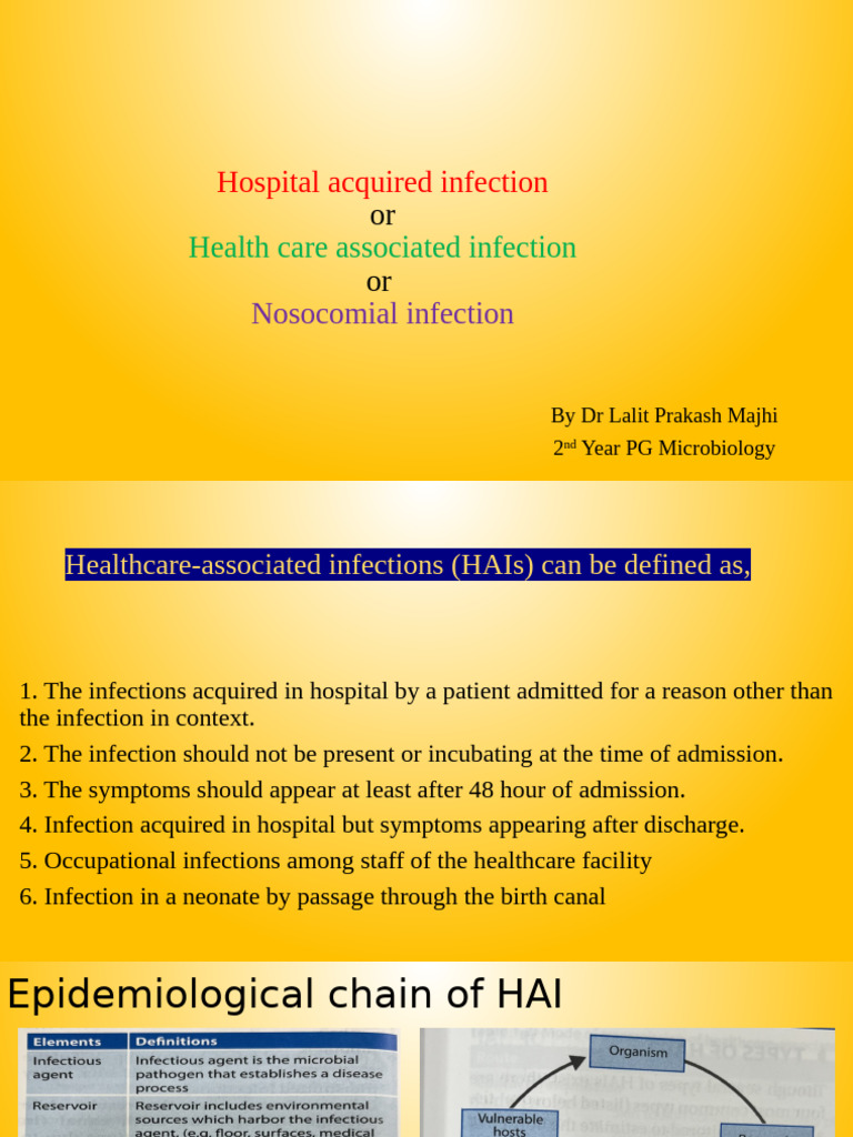 hai | PDF | Hospital Acquired Infection | Infection
