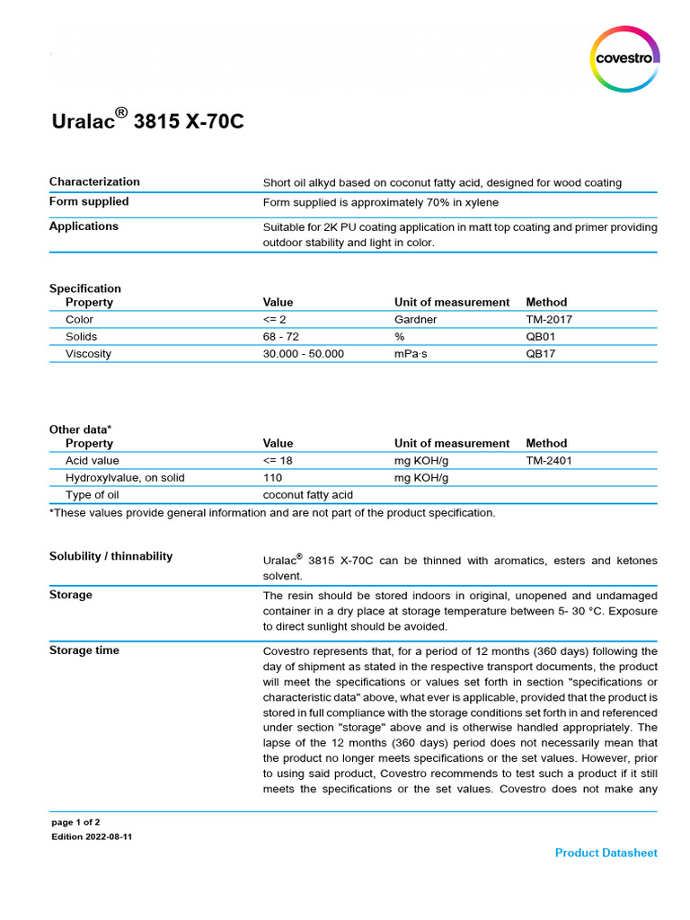 Uralac 3815 X 70C_en_50015919 23376418 23491211 | PDF | Conservation ...