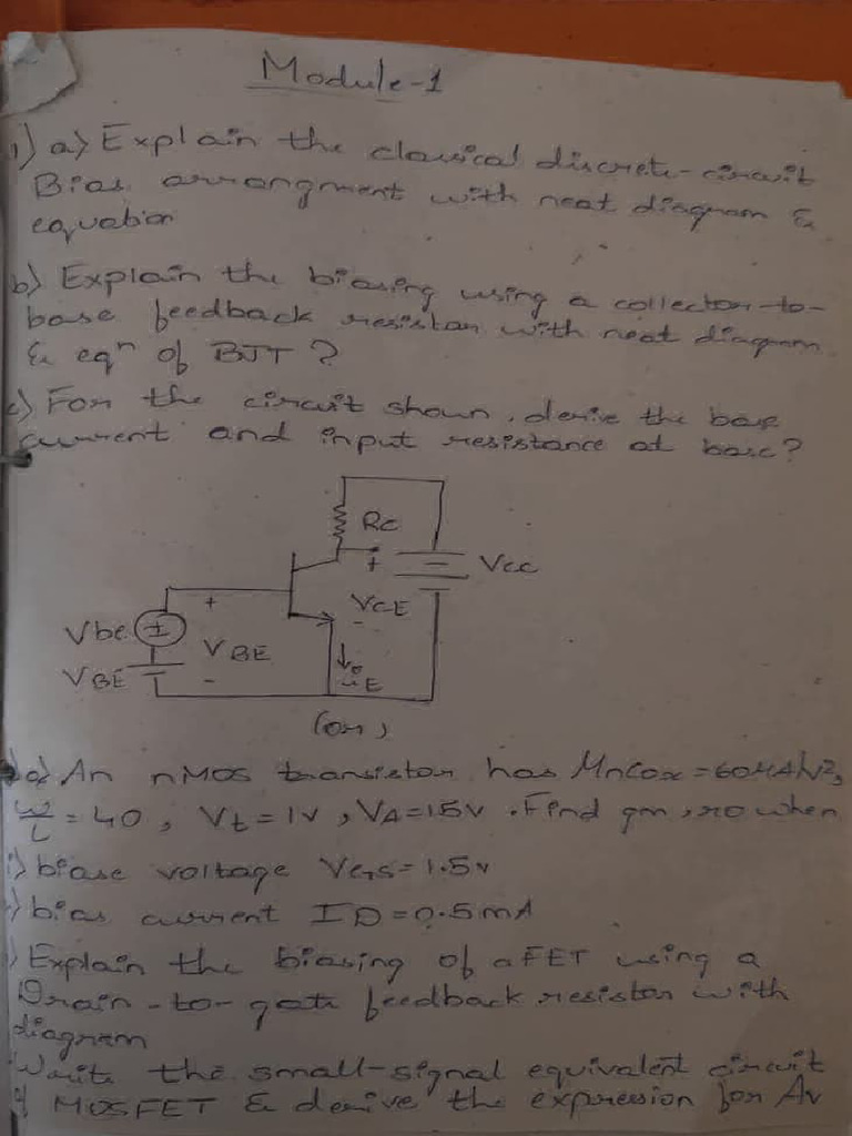 AEC Question Bank | PDF | Operational Amplifier | Electrical Components