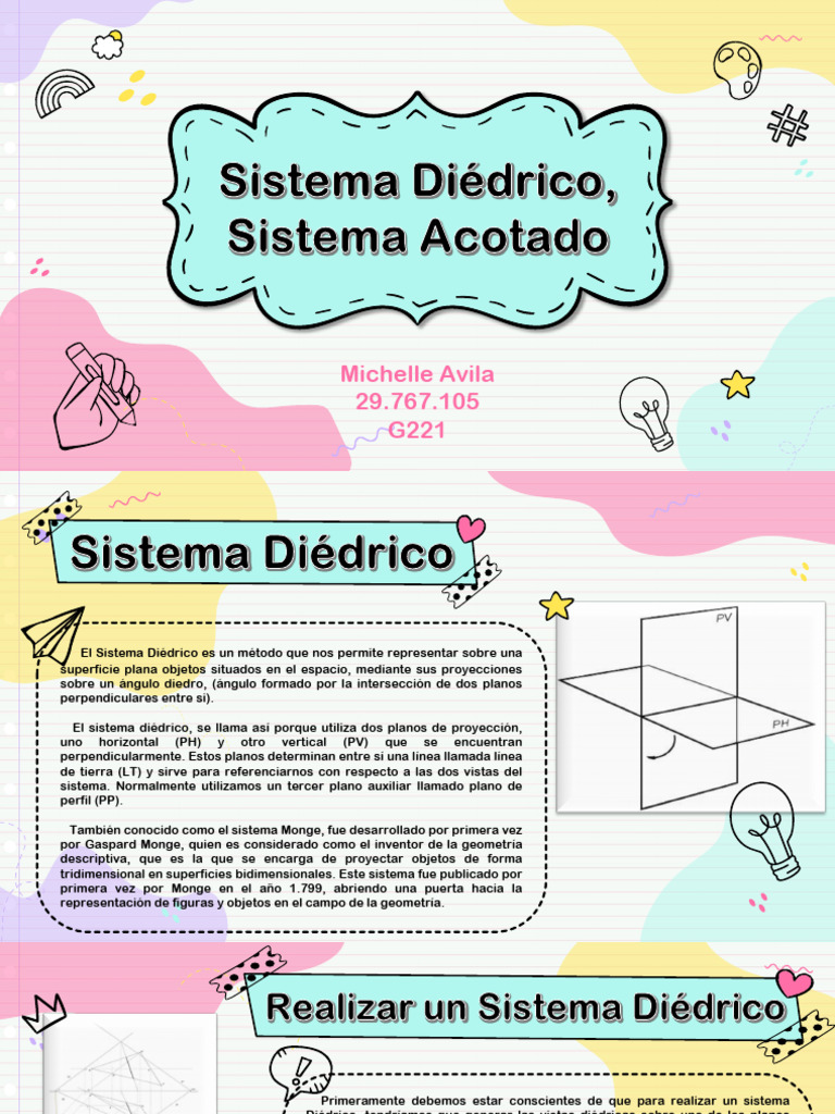 Sistema Diédrico, Sistema Acotado - G221 | PDF | Geometría | Geometria clasica