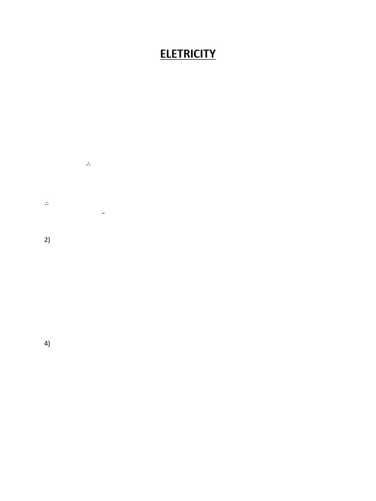 Electricity Concepts and Calculations | PDF | Series And Parallel ...