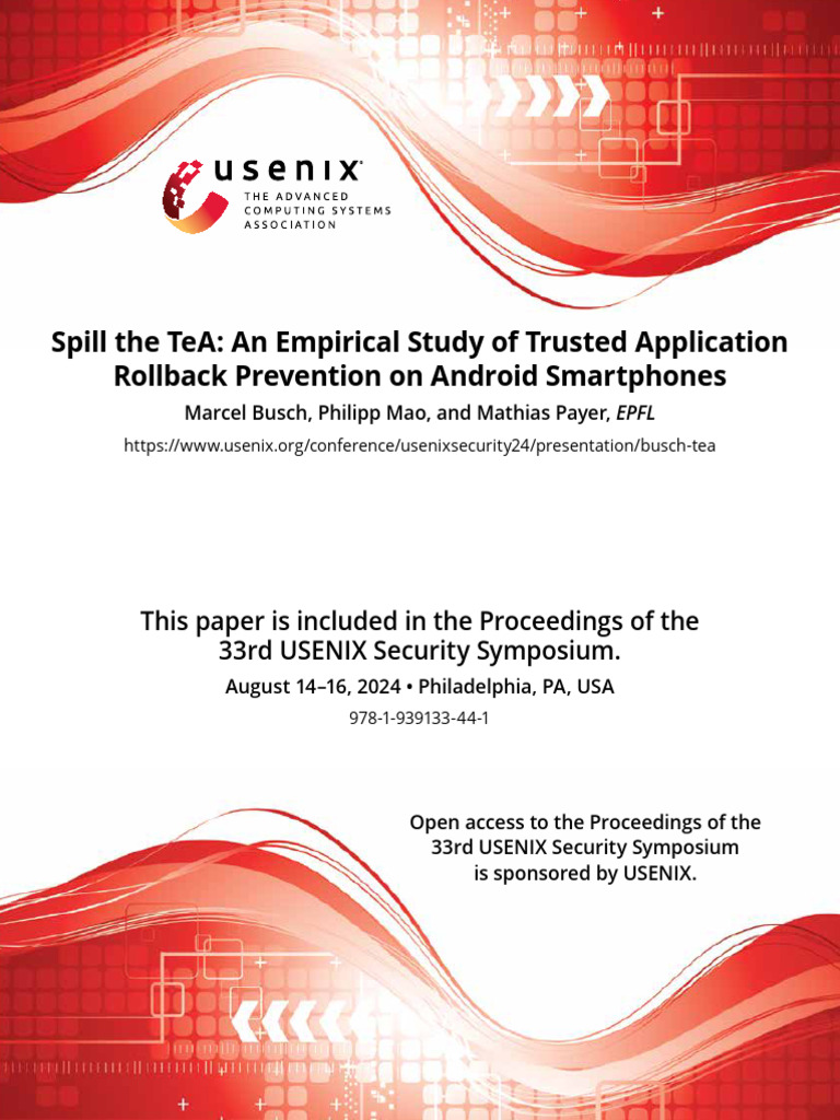 Spill The TeA | PDF | Android (Operating System) | Vulnerability (Computing)