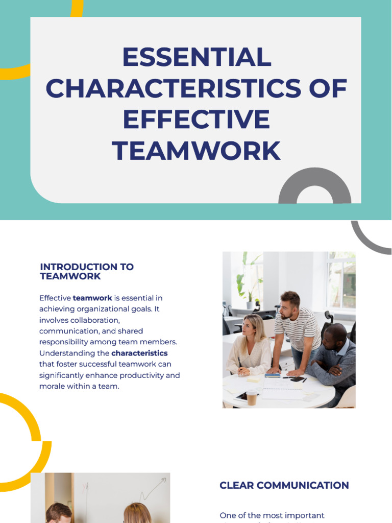 Qualities of Teamwork | PDF