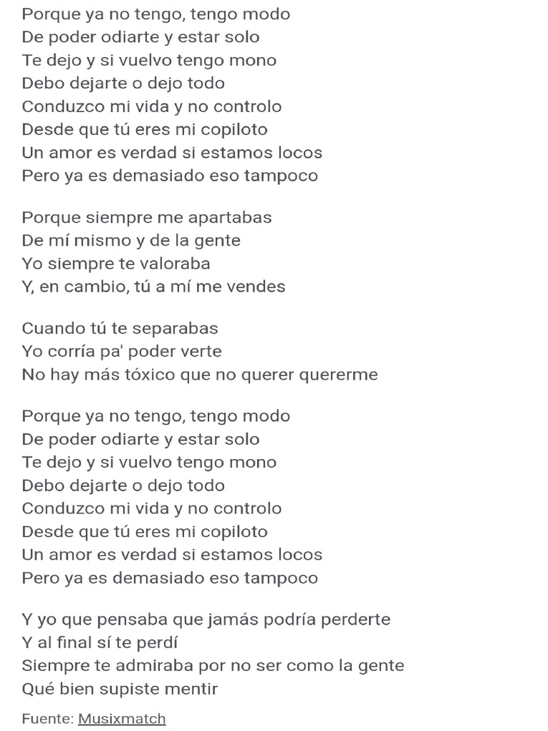 Cancion Beret Mi Copiloto | PDF