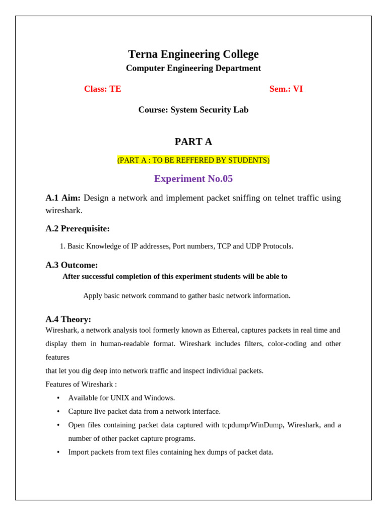 System Security Lab Guide | PDF | Computer Network | Computer Networking