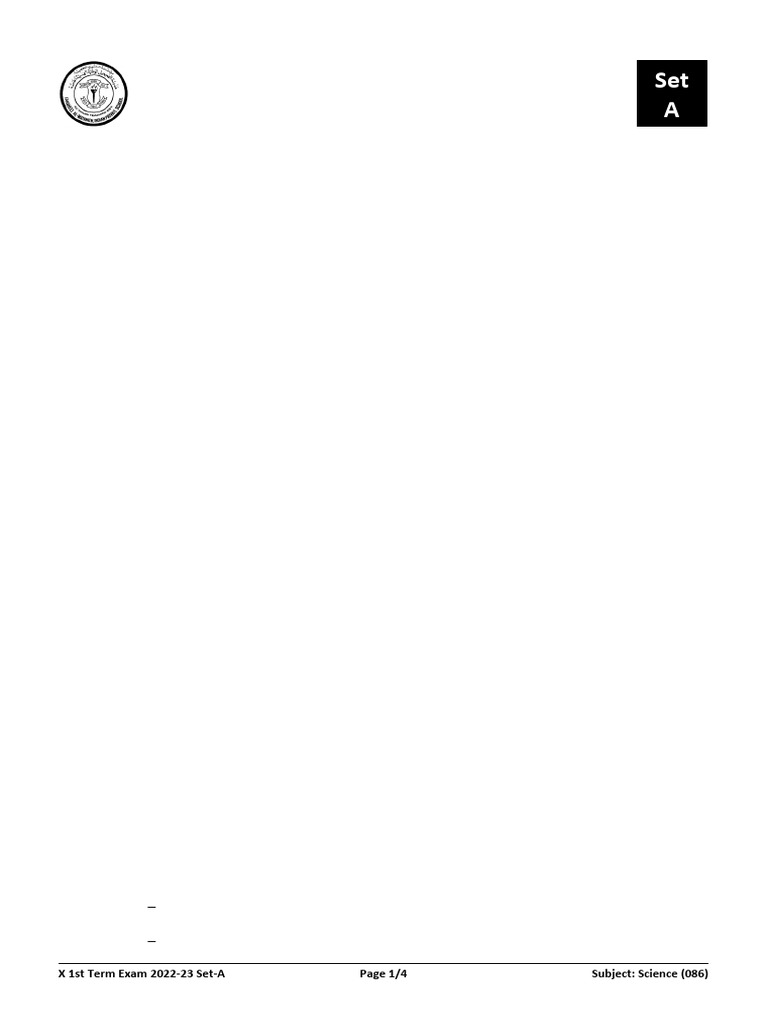 science qp set A | PDF | Stoma | Electrode