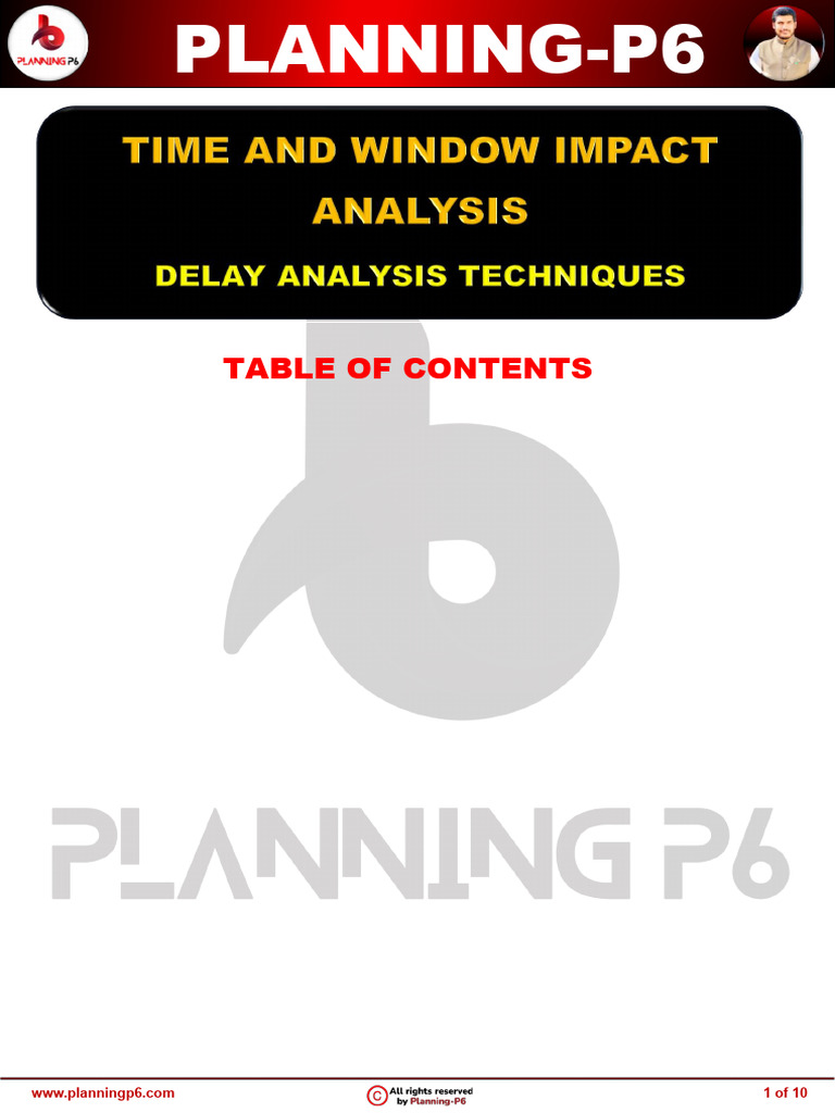 TIA vs. WIA: Delay Analysis Techniques | PDF | Fair Use | Project ...