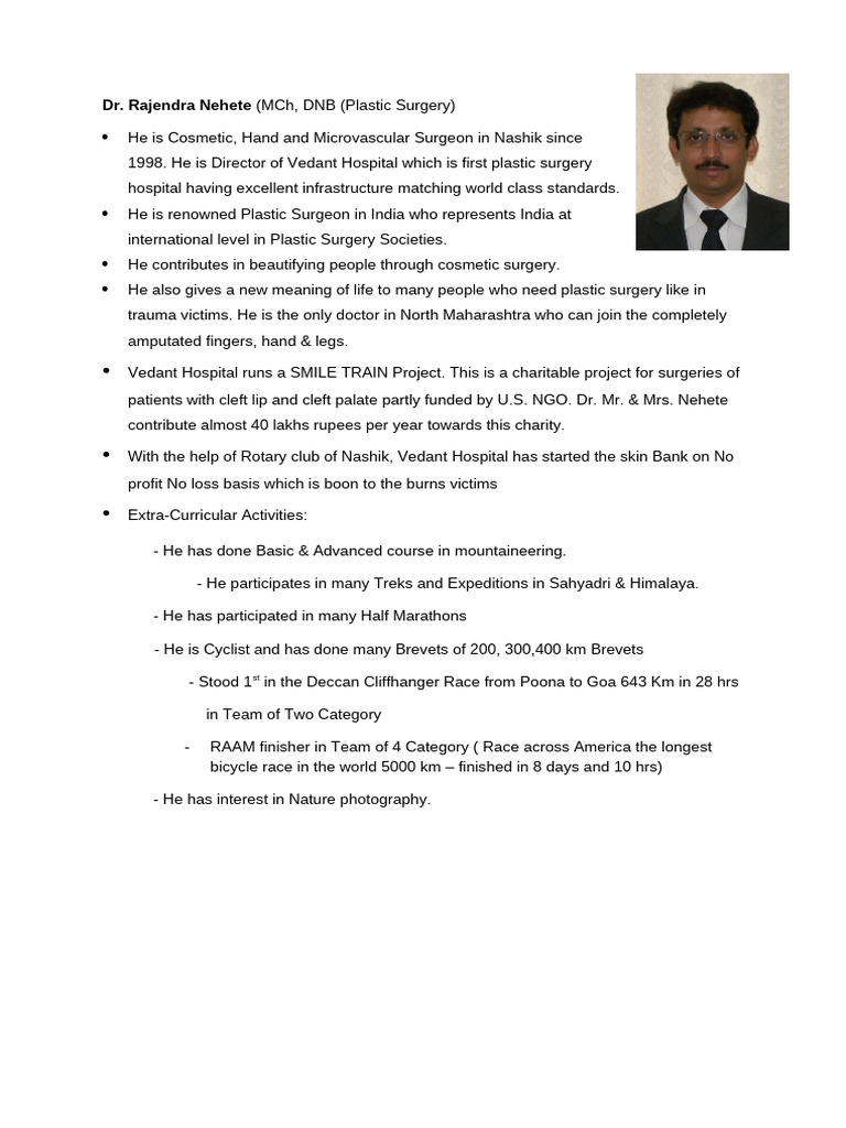 Dr Nehete- Social CV | PDF