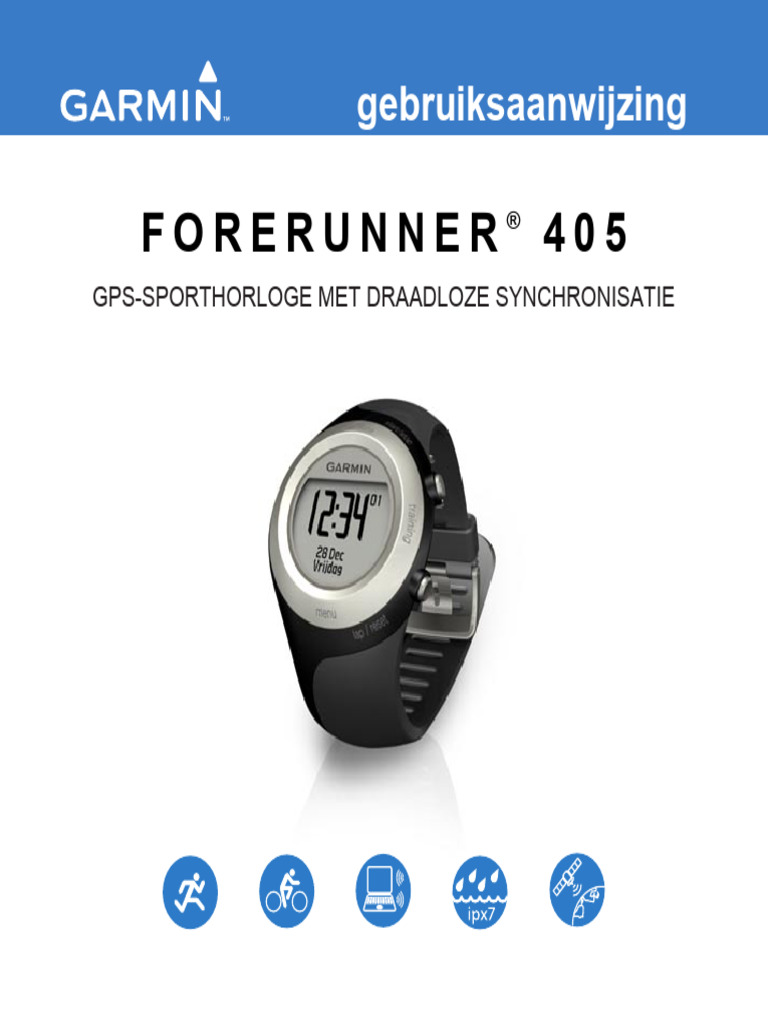 Garmin Forerunner 405 Gebruikershandleiding | PDF