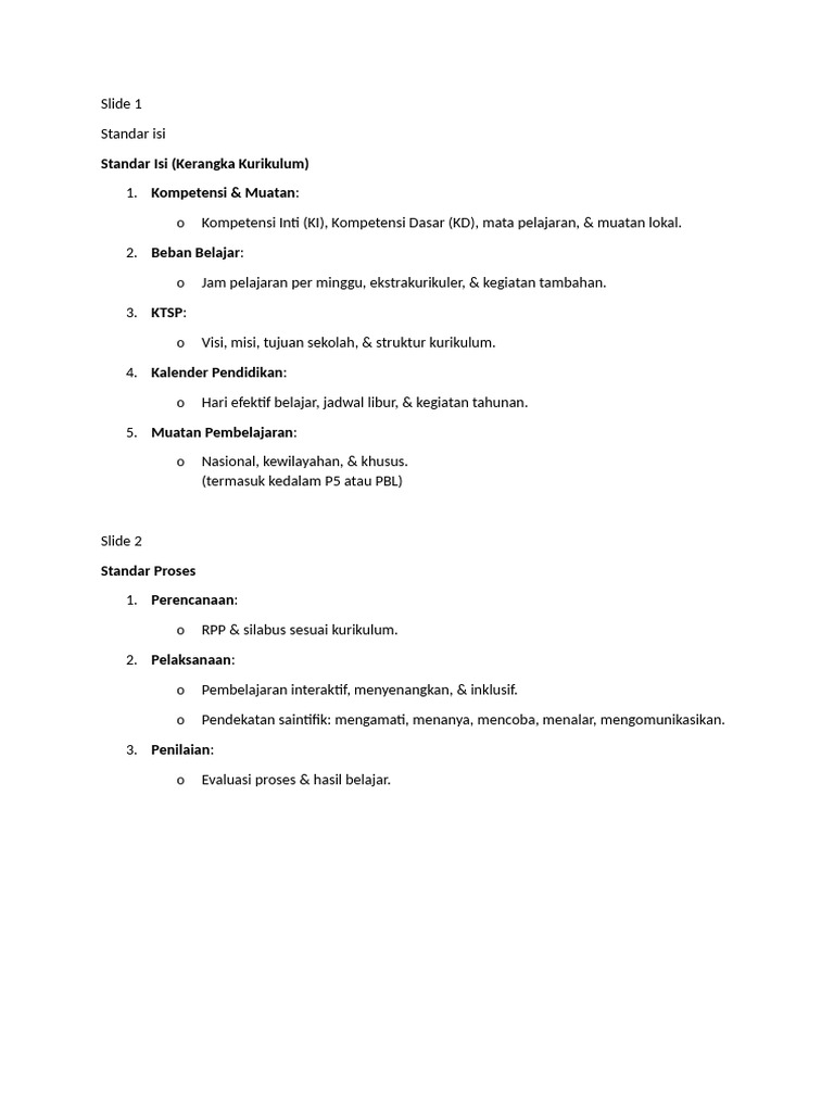 Frem 8 Standar Pkks | PDF