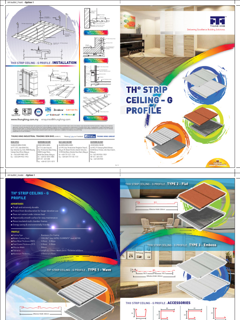 TH Strip Ceiling G Profile | PDF | Building Engineering