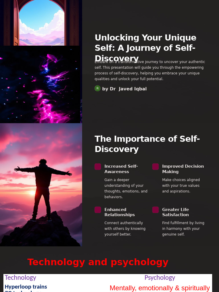 Unlocking Your Unique Self A Journey of Self Discovery | PDF | Personal Development | Thought