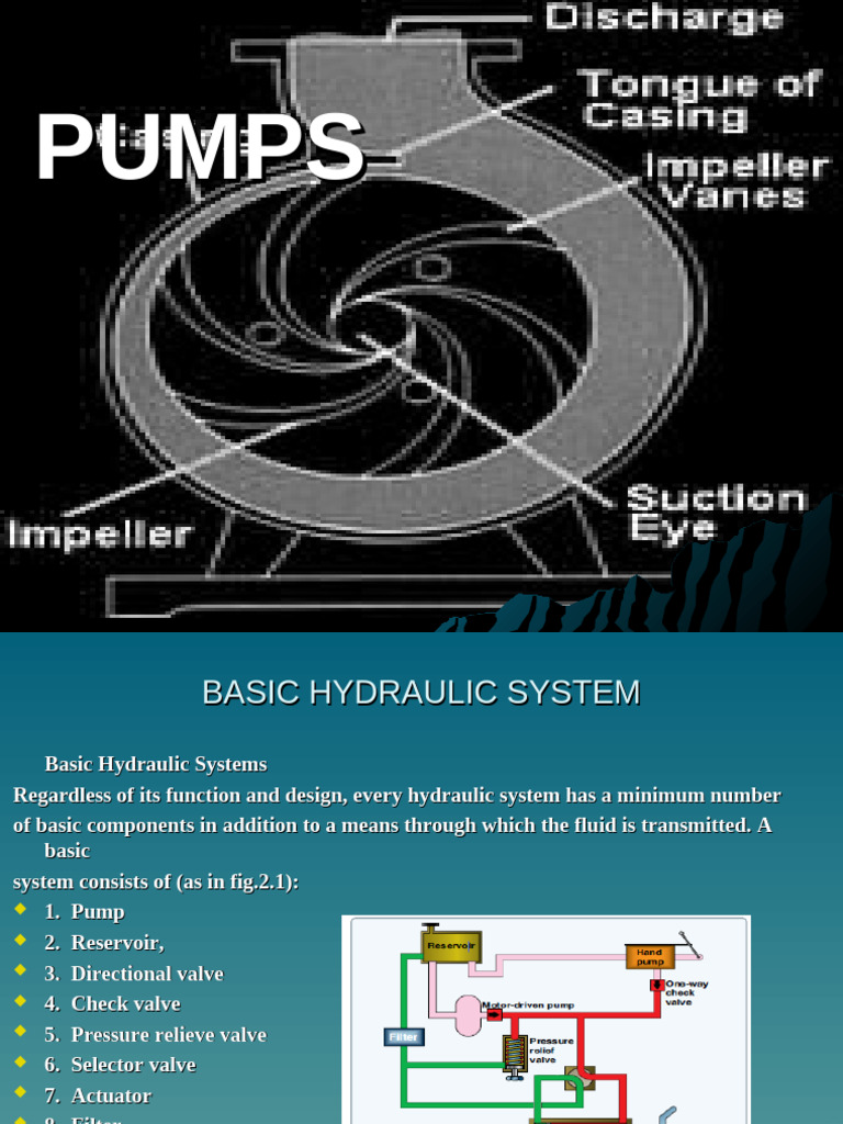 2. pumps ppt | PDF | Pump | Hydraulics