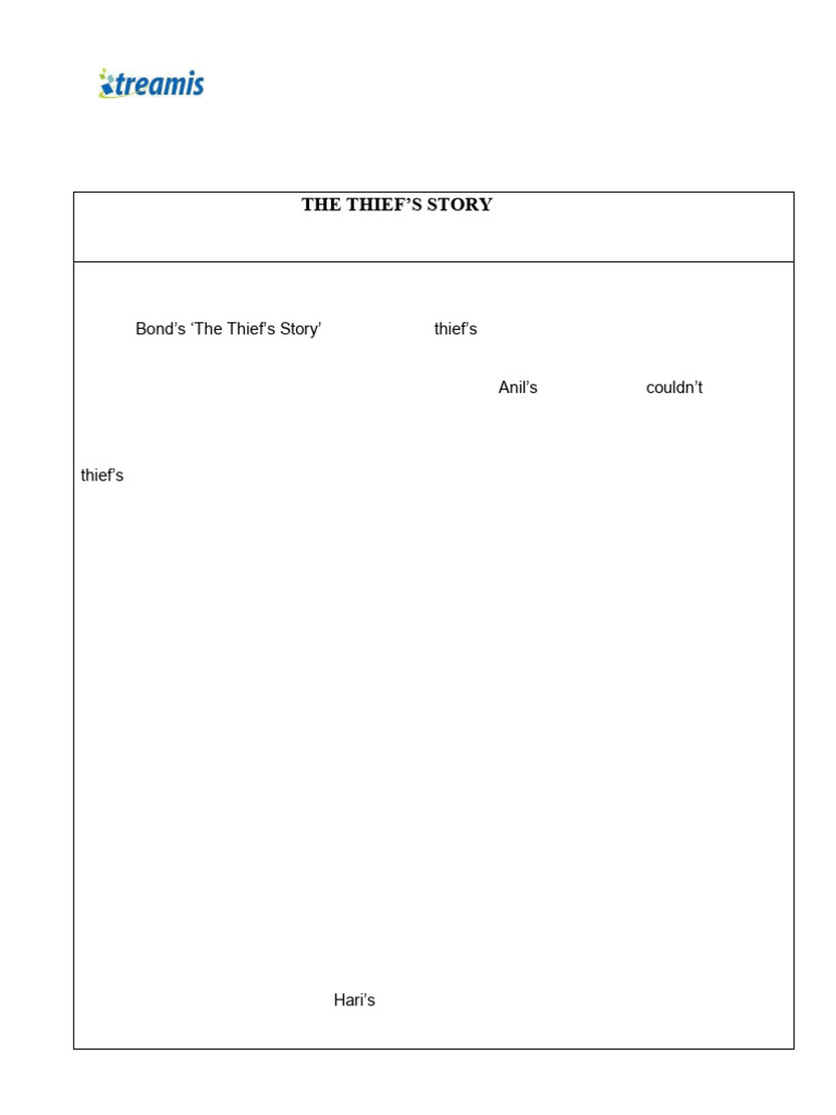 THE THIEF'S STORY | PDF | Theft