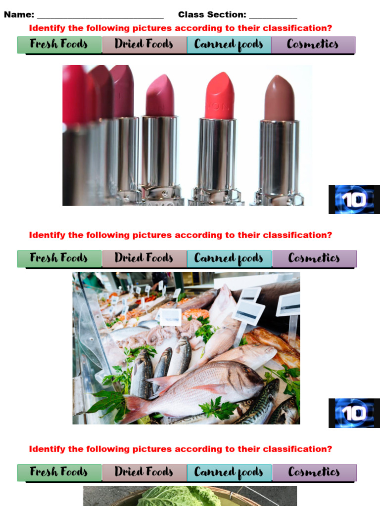 Activity 2. Food Products and Labels | PDF