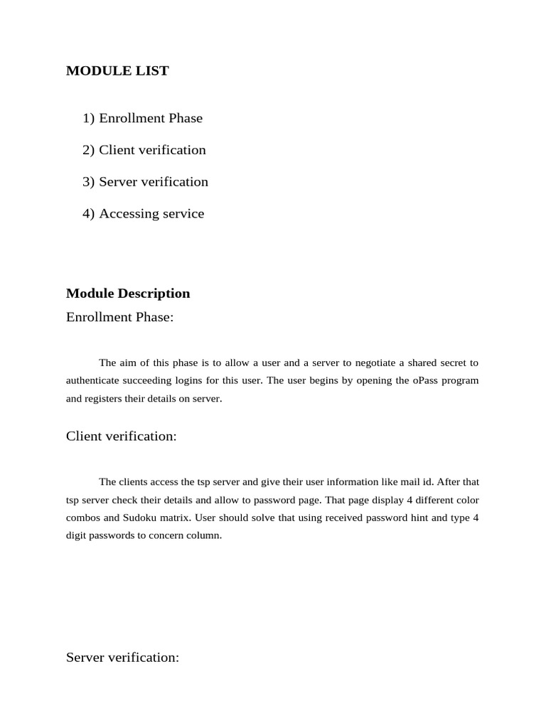 MODULE LIST - Color Coding | PDF