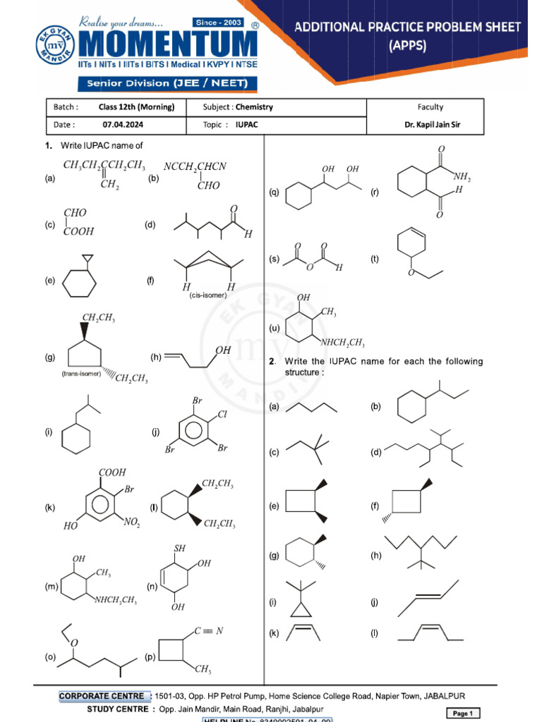 Iupac | PDF