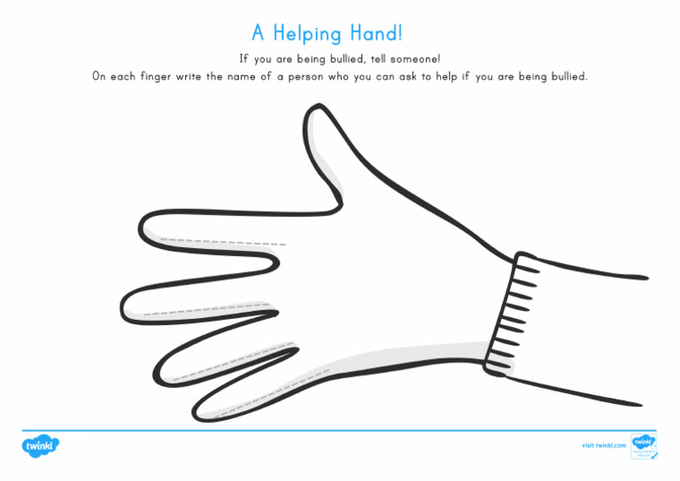 Helping Hand Bullying Sheet | PDF