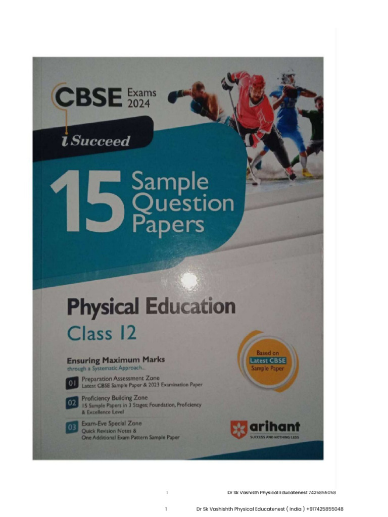 12th Class Sample Papers PE 2024 | PDF