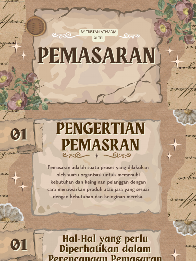 Senbud Pemasaran, Xi Tel | PDF