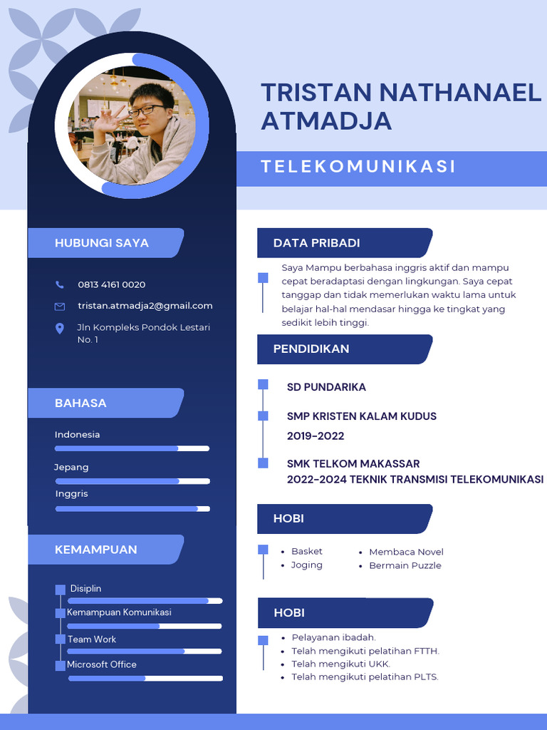 4. Cv Tristan Nathanael Atmadja | PDF