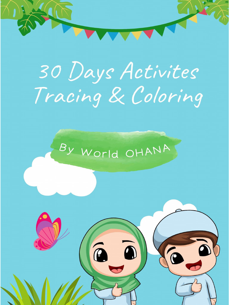 30 Days Activities Tracing & Coloring | PDF