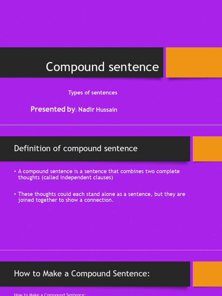 Understanding Compound Sentences | PDF