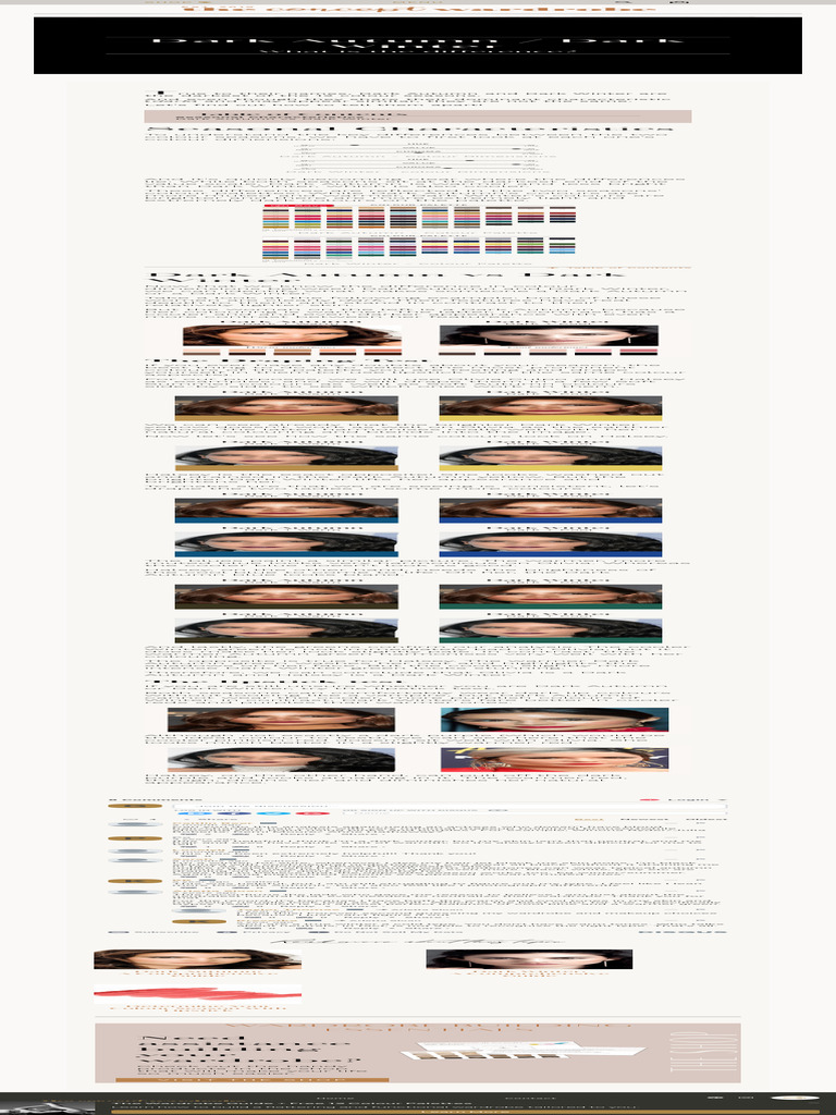Dark Autumn vs Dark Winter Guide | PDF | Color