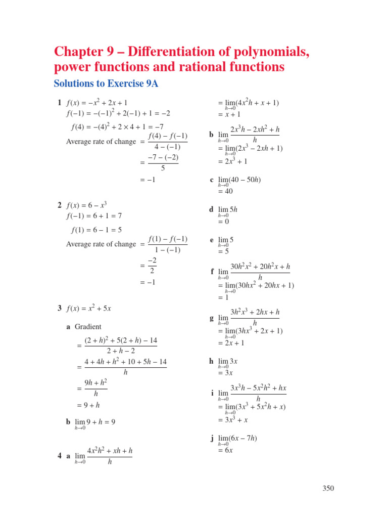 Chapter 9 Worked Solutions (1) (1) | PDF | Teaching Mathematics | Real ...