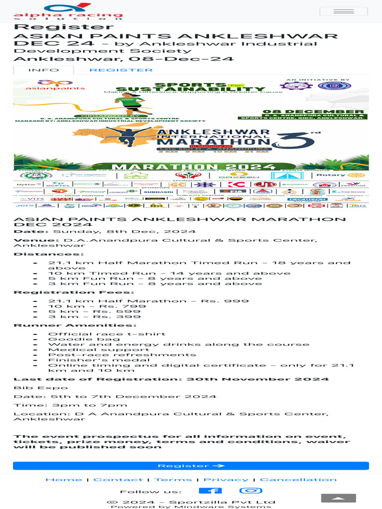 Asian Paints Ankleshwar Dec 24 Alpha Racing Solution | PDF | Long Distance Races | Racing