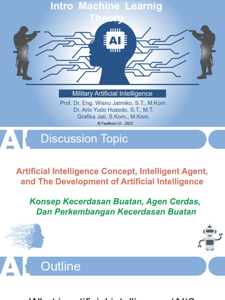 Military AI-Week 01-AI Concept-Theory-Full-2023 | PDF | Artificial ...