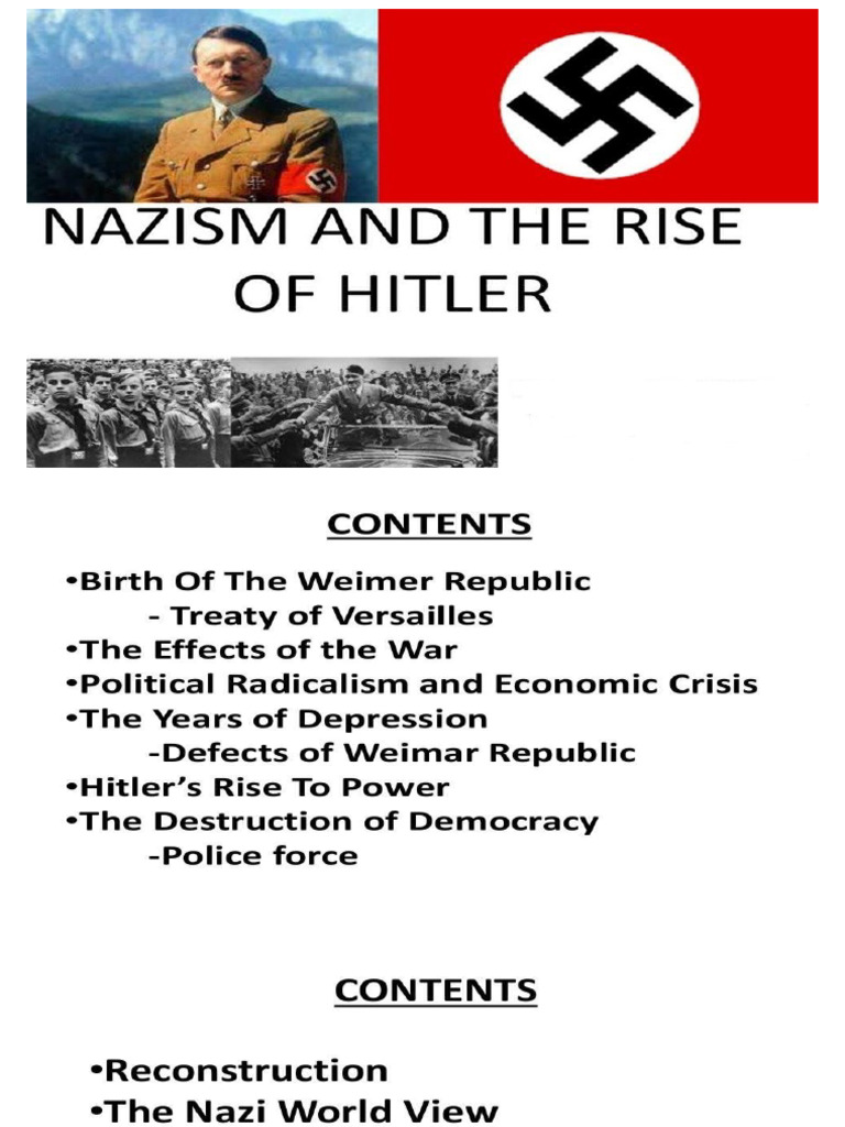 Chapter 3 Nazism and the Rise of Hitler.pptx | PDF