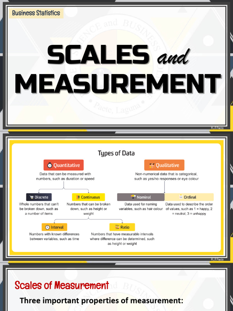 Scales of Measurement in Statistics | PDF | Level Of Measurement | Celsius