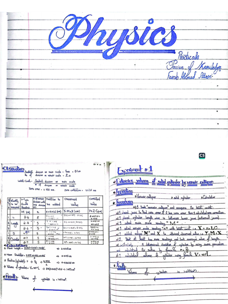 Physics Practical (Passion of Knowledge) | PDF