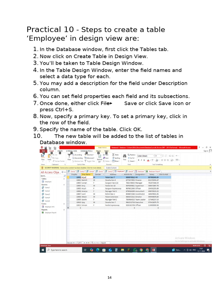Practical Class 10 It 5 | PDF
