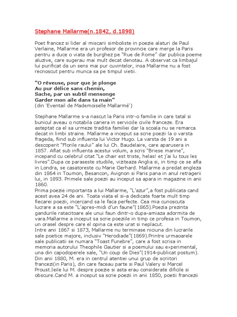 Stephane Mallarme | PDF