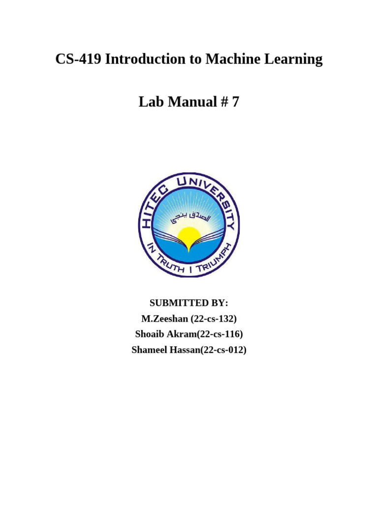 Lab Manual 7 | PDF
