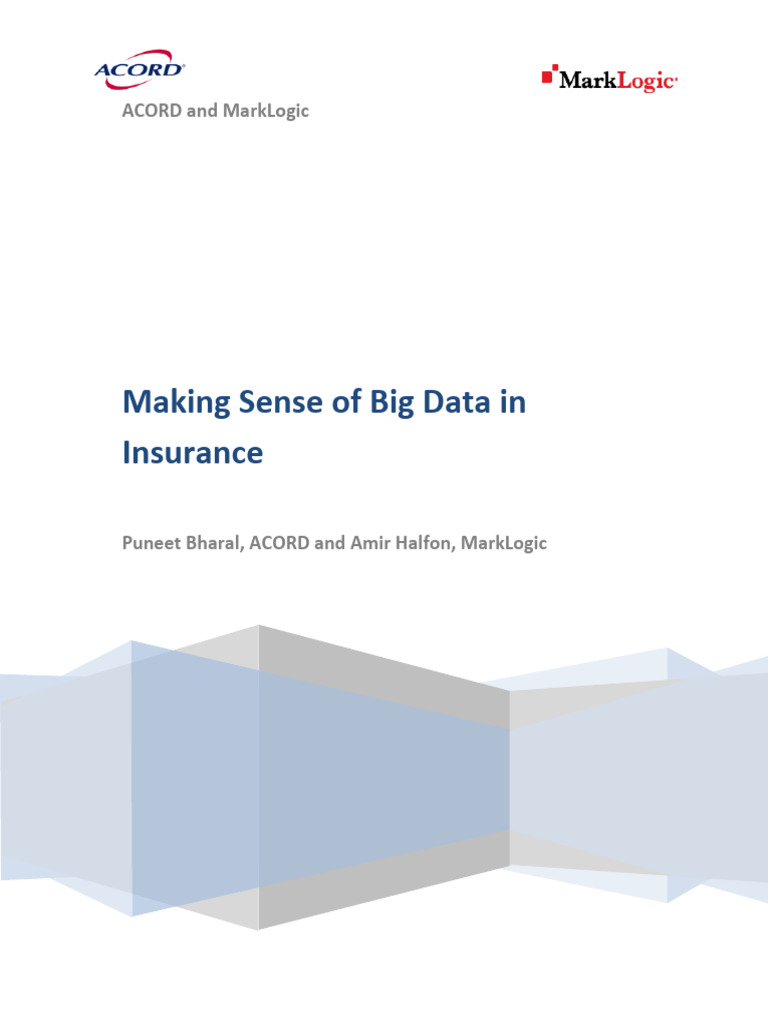 532-Making-Sense-of-Big-Data-in-Insurance | PDF | No Sql | Databases