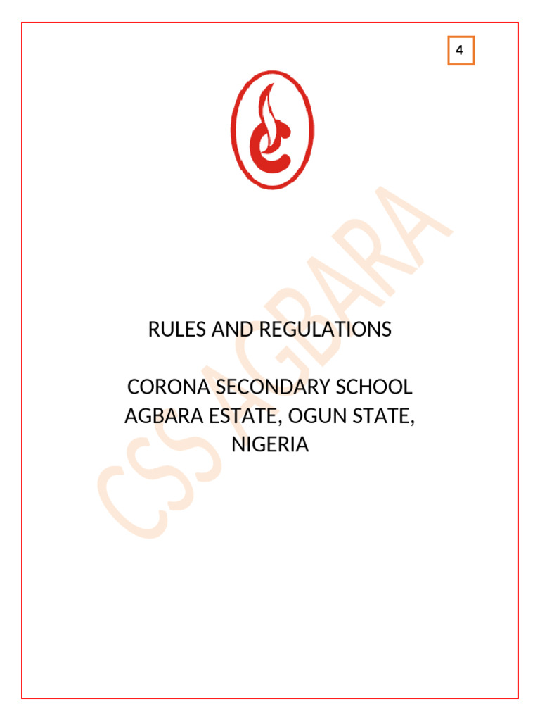 SCHOOL RULES AND REGULATIONS | PDF | Trousers | Shoe