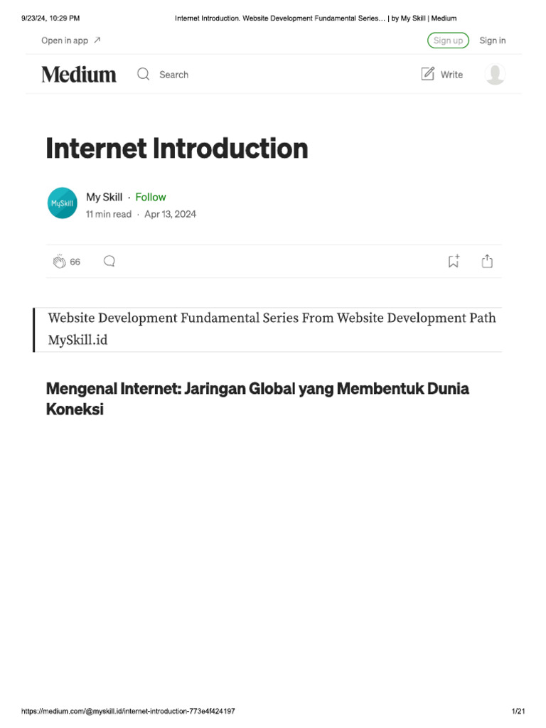 1.1.a Internet Introduction | PDF