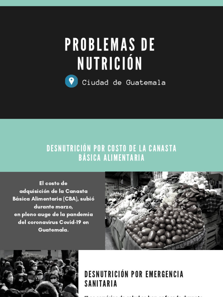 Desnutrición en Guatemala por CBA y COVID-19 | PDF
