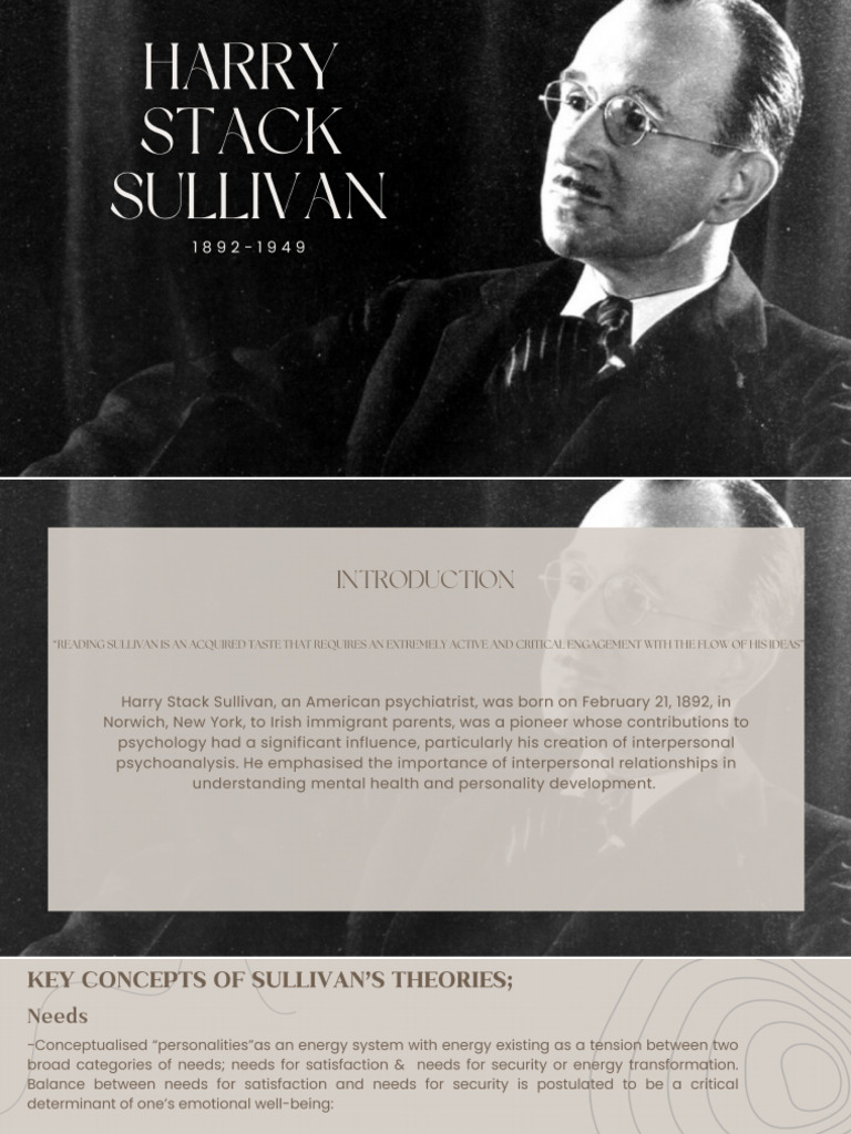 Harry Stack Sullivan Presenation | PDF