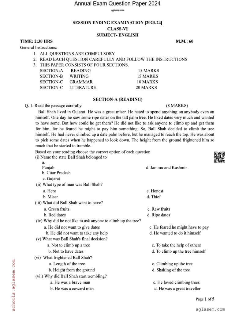 Class6th English | PDF