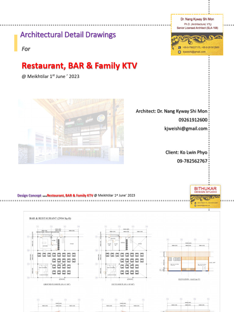 Architectural Detail Drawings | PDF | Restaurants | Foods
