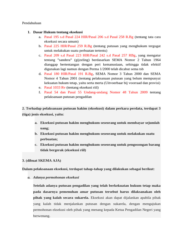 Prosedur Eksekusi Ppe | PDF