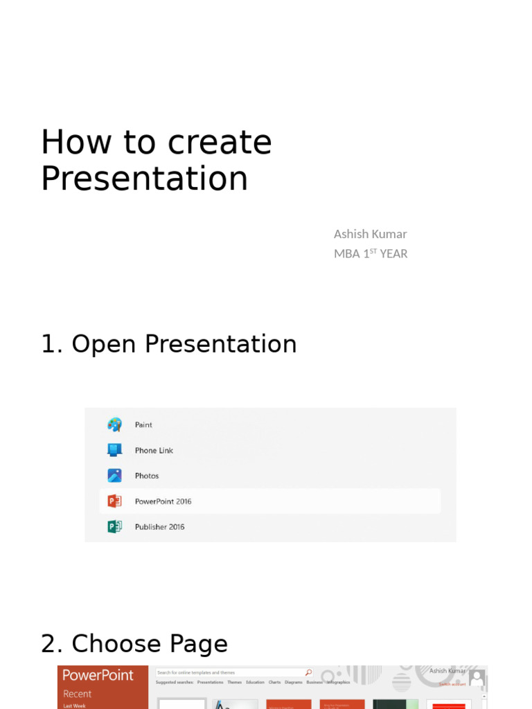 How To Create Presentation | PDF