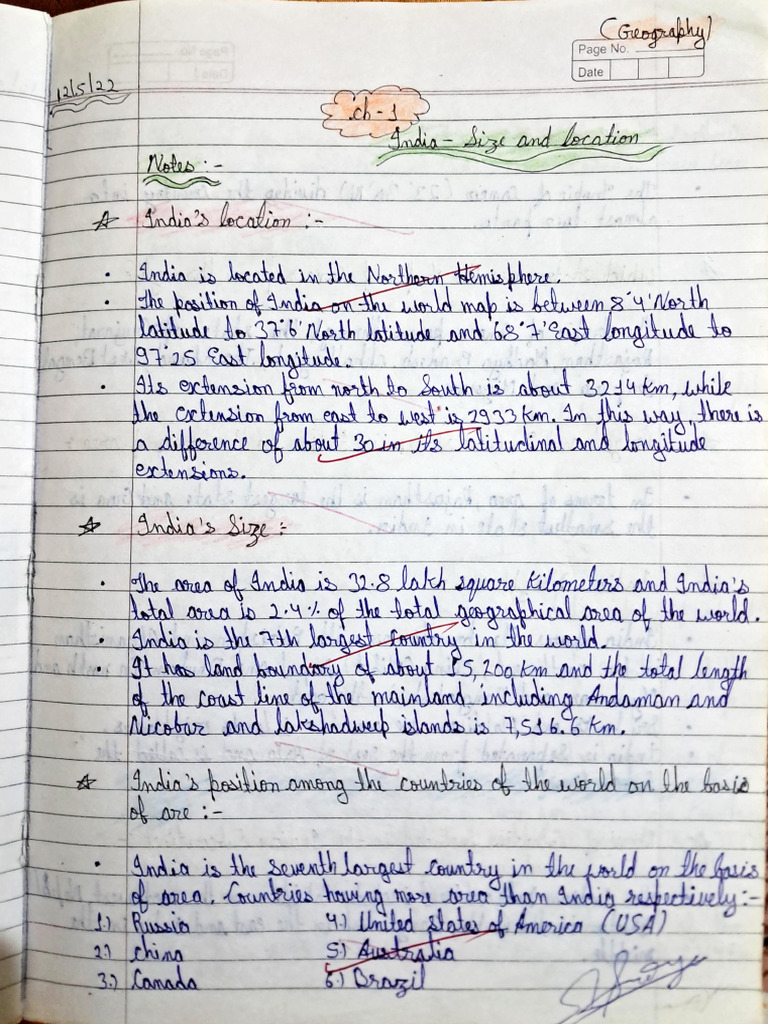 Class 9th SST Geography Ncert Notes ? | PDF